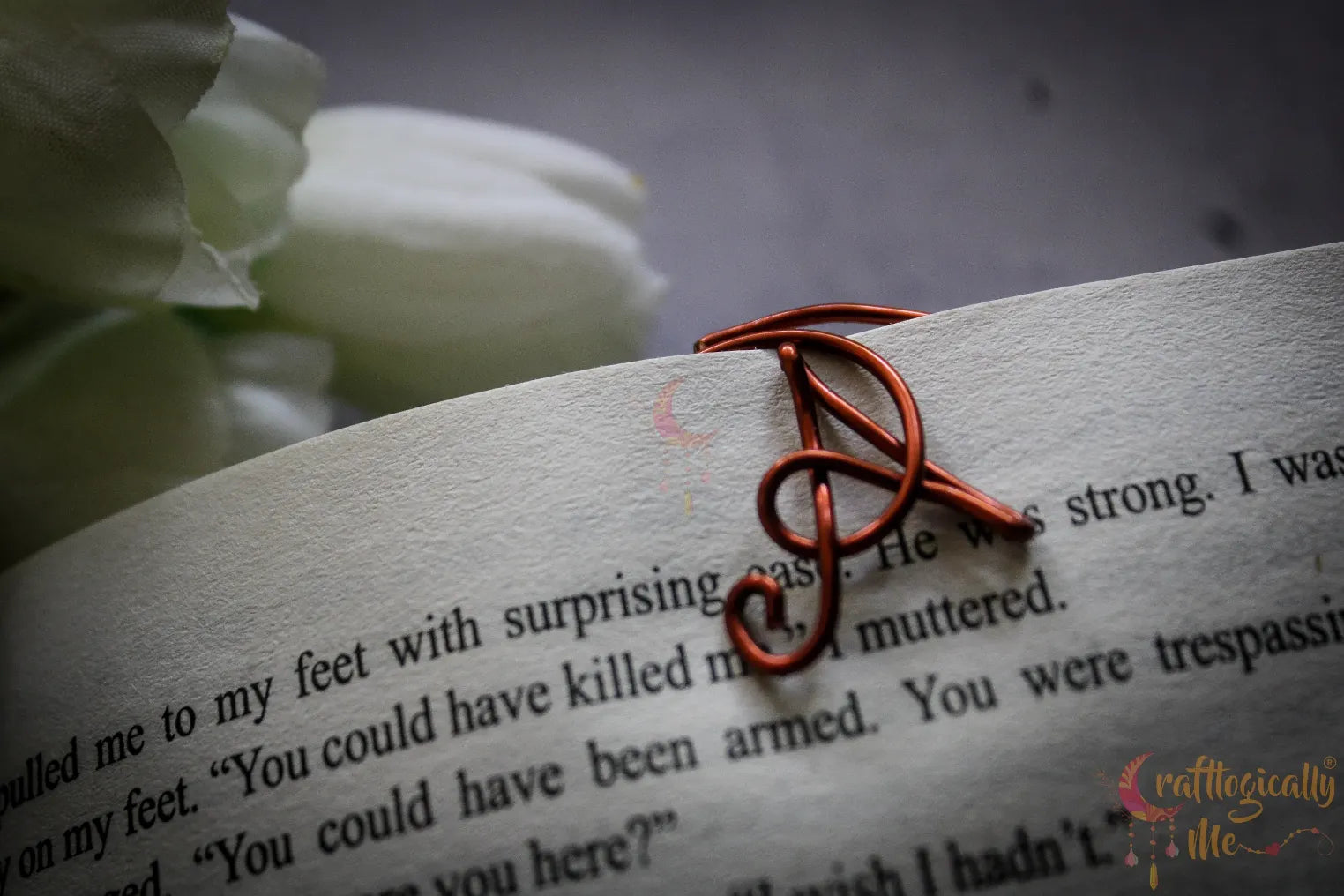Wire Alphabet Circle Bookmark – Handmade Custom Wire Art Bookmark ...